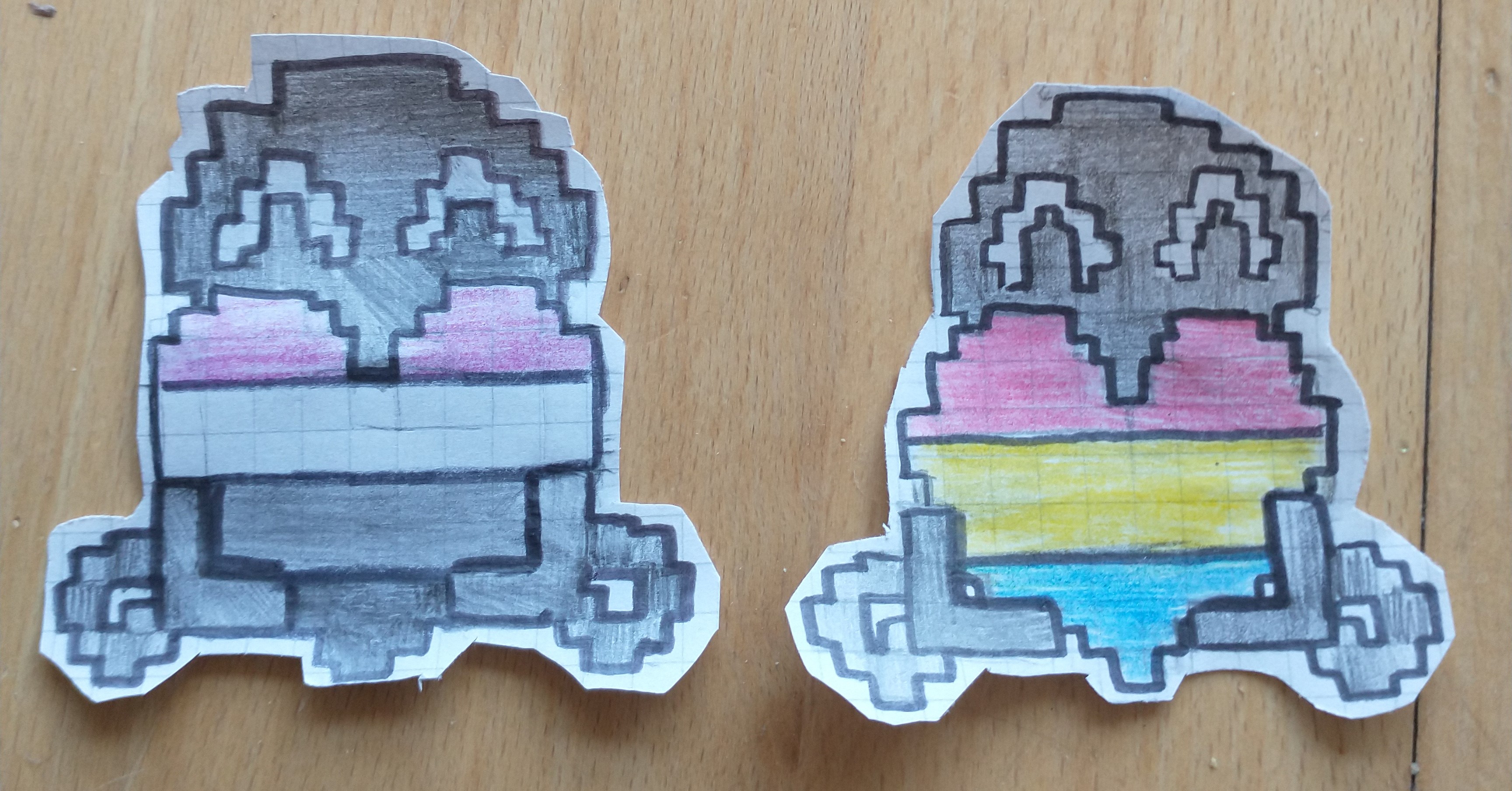 Clanso — Taleoid Pixel Heart Emoji Paper Dolls – Tale Foundry
